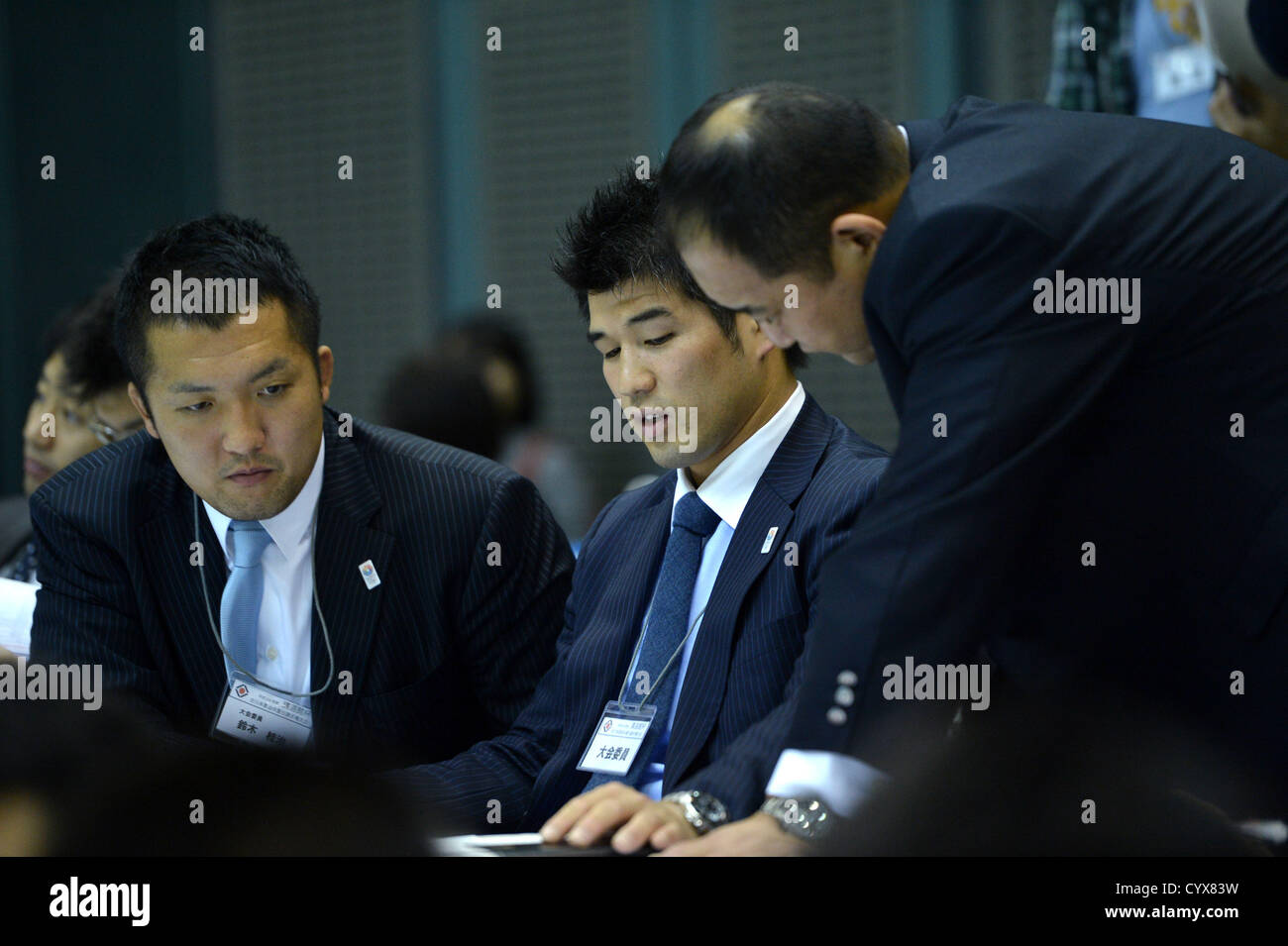 (L to R) Keiji Suzuki (JPN), Kosei Inoue (JPN), Hitoshi Saito (JPN ...