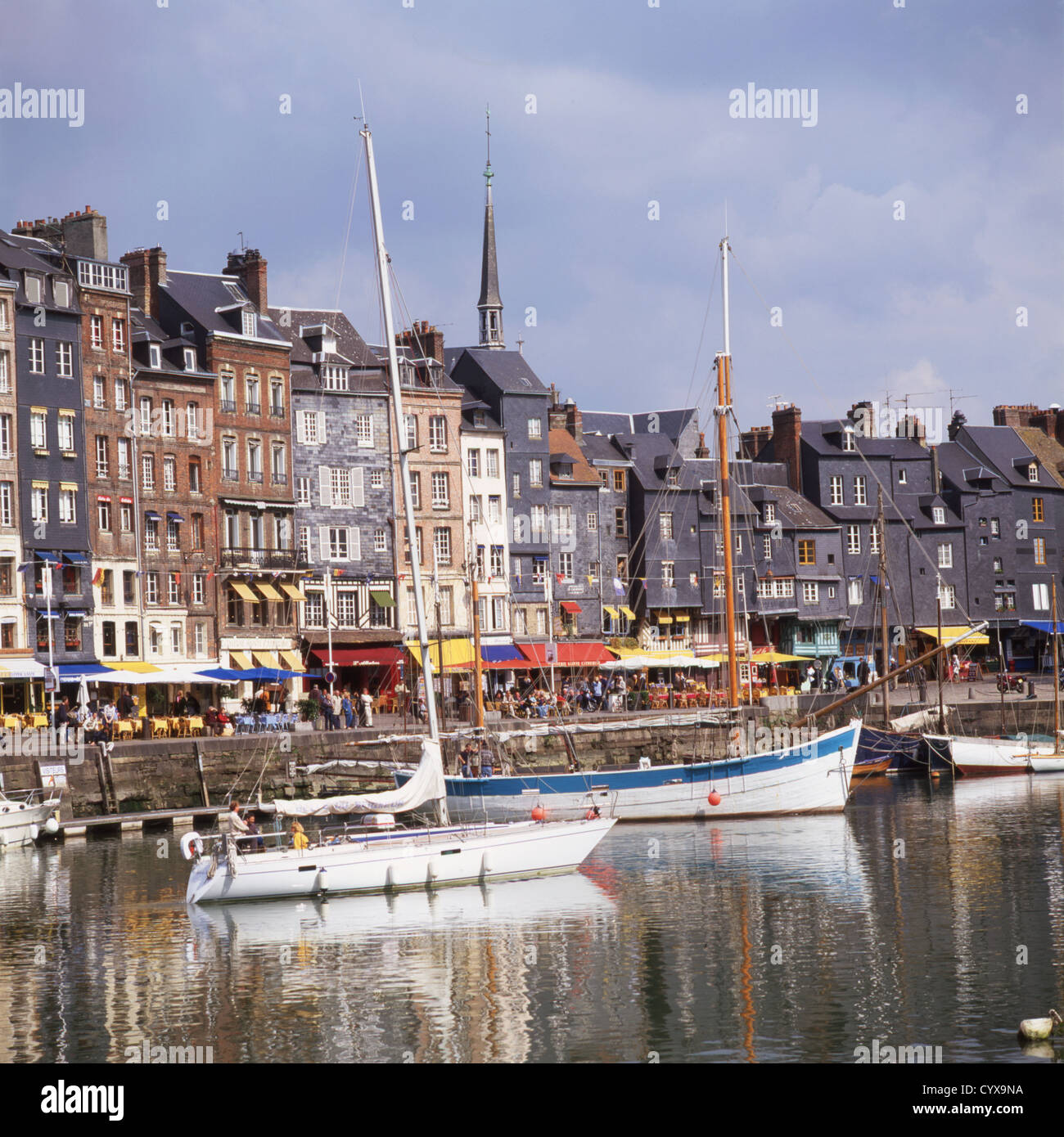 Harbour scene In France Stock Photo - Alamy