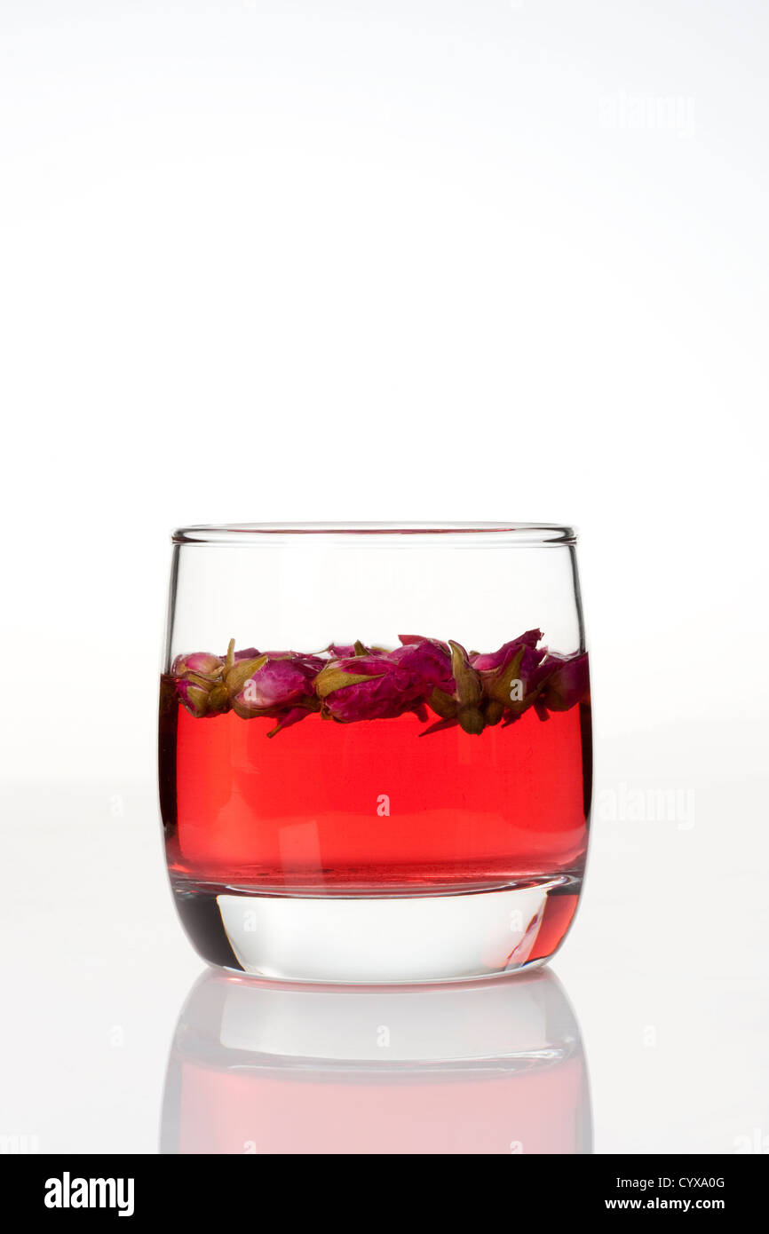 A cup of rose tea Stock Photo - Alamy
