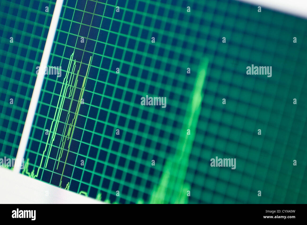 Windows task manager graph on computer screen Stock Photo - Alamy