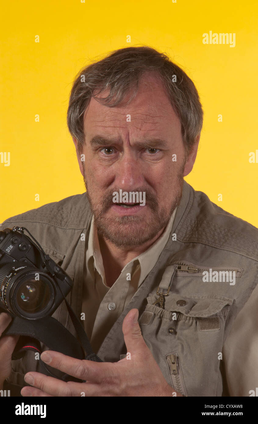 Photographer frustrated at events in front of him Stock Photo - Alamy