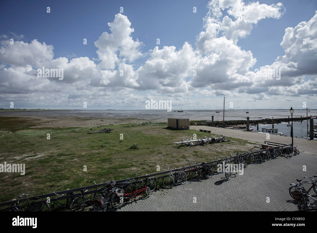 Netherlands, View of dock at North sea Stock Photo - Alamy