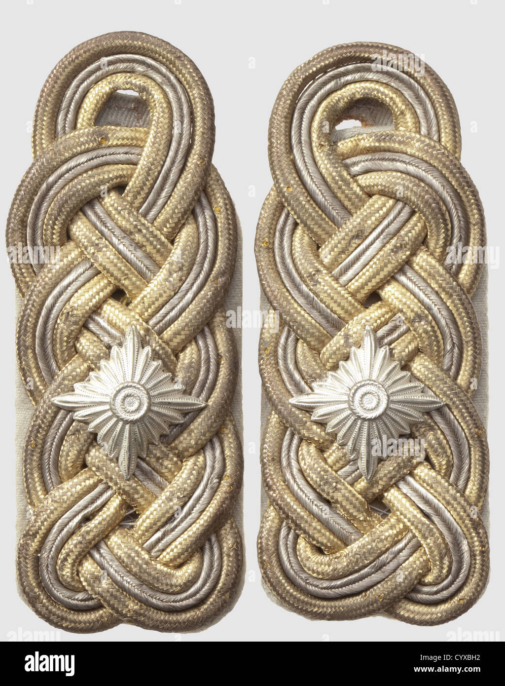 Pair of shoulder boards "SS-Gruppenführer" and "Generalleutnant",gold ...