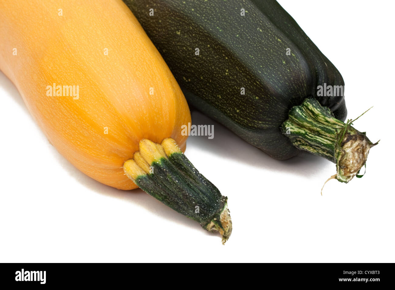 Vegetable marrow and pumpkin isolated on white Stock Photo - Alamy
