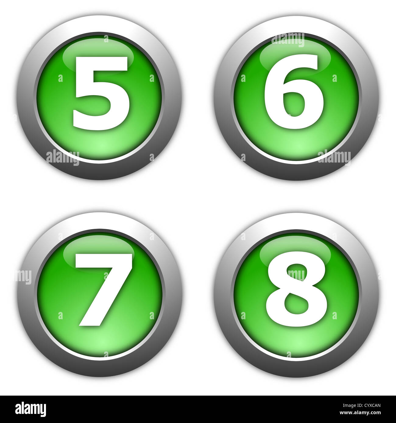 collection of web button alphabet and numbers Stock Photo - Alamy