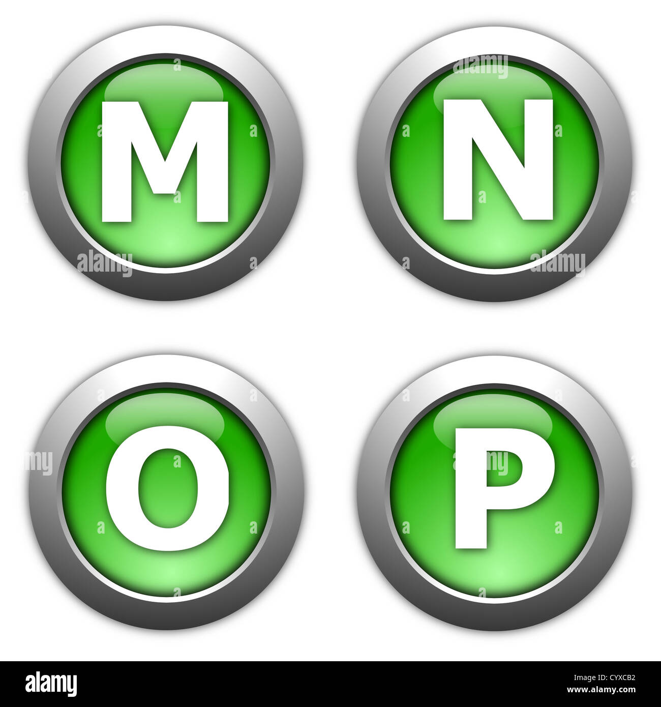 collection of web button alphabet and numbers Stock Photo - Alamy