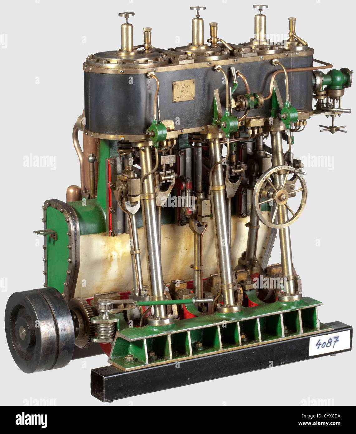 A very well detailed model triple expansion vertical reversing ...