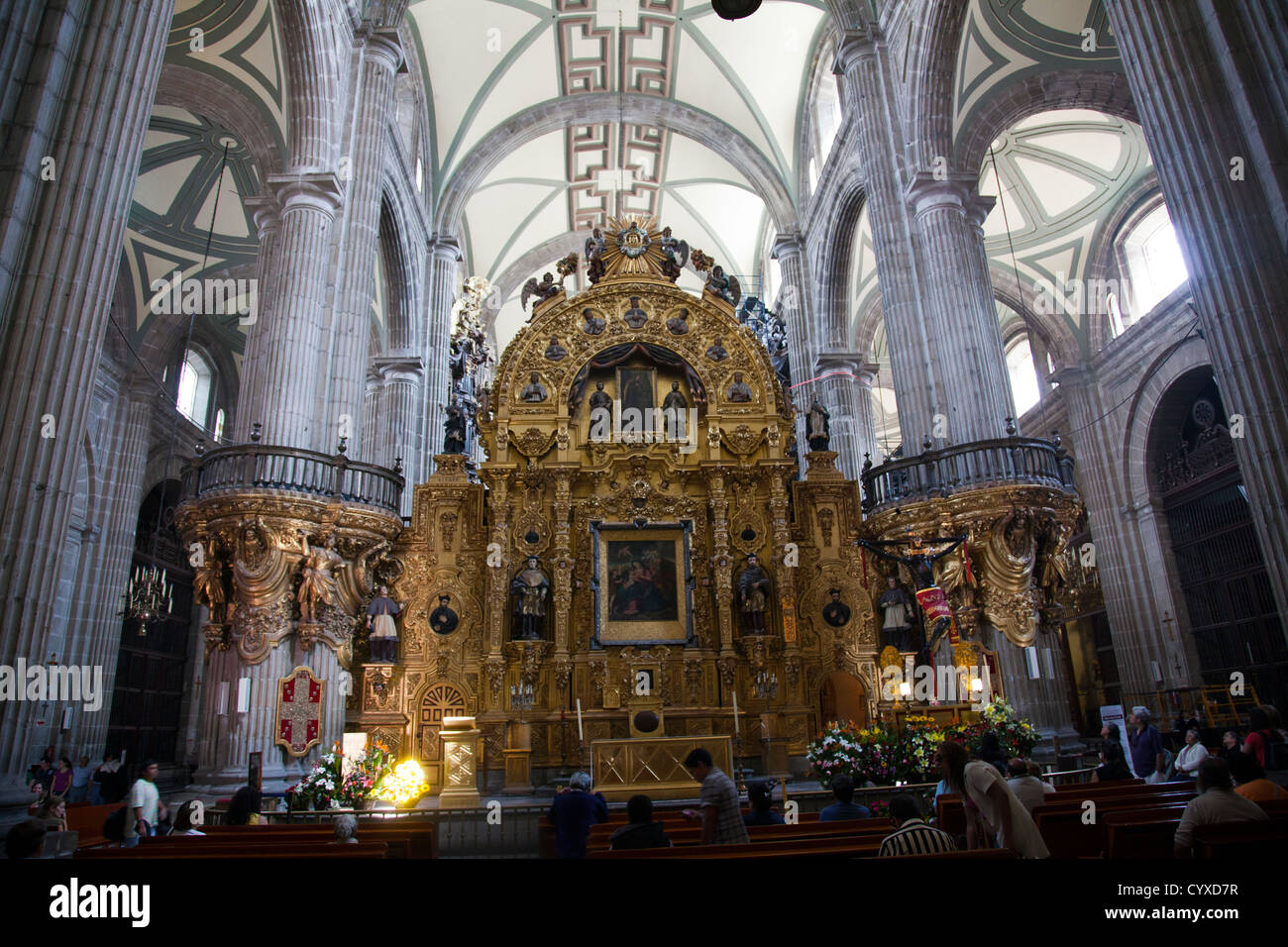 Gold Front Altar at Metropolitan Cathedral of the Assumption of Mary of ...