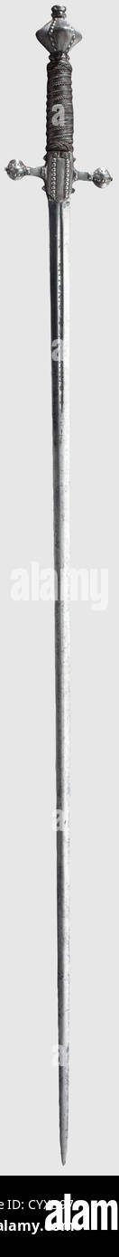 A German pillow sword, circa 1660 Thrusting blade with flattened ...