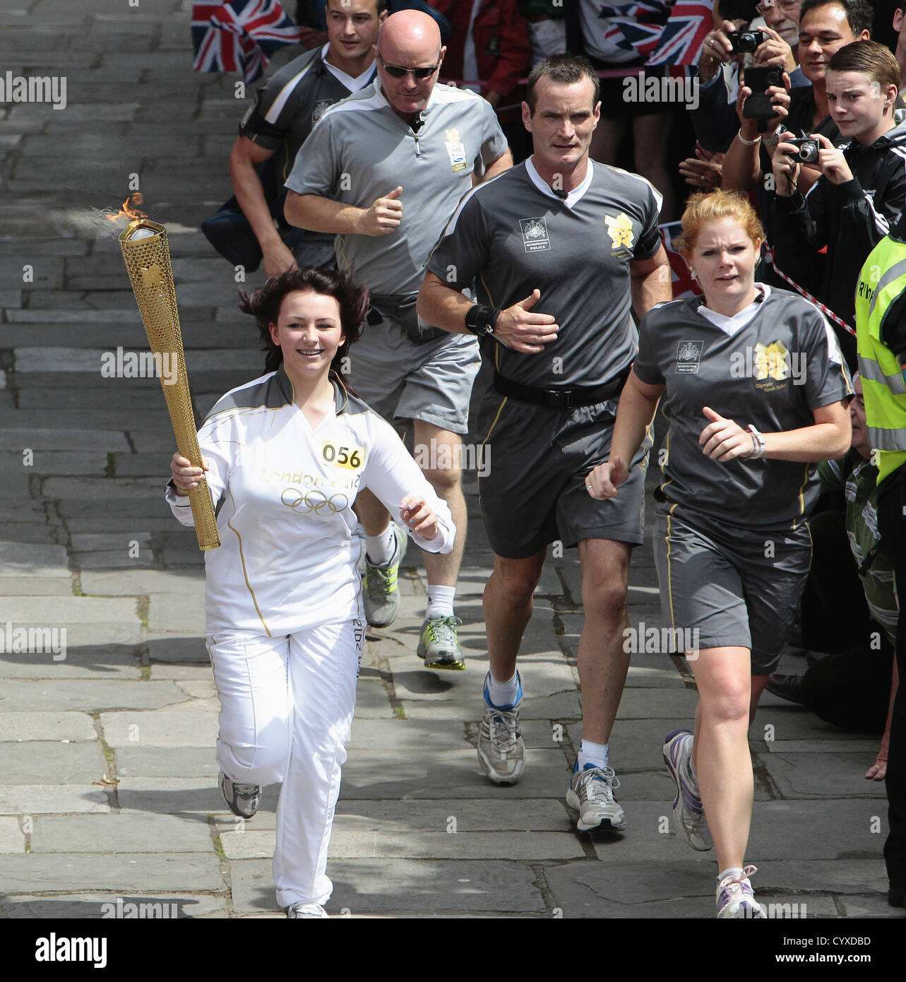 Olympic Torch relay running through the Pantiles British Isles European ...