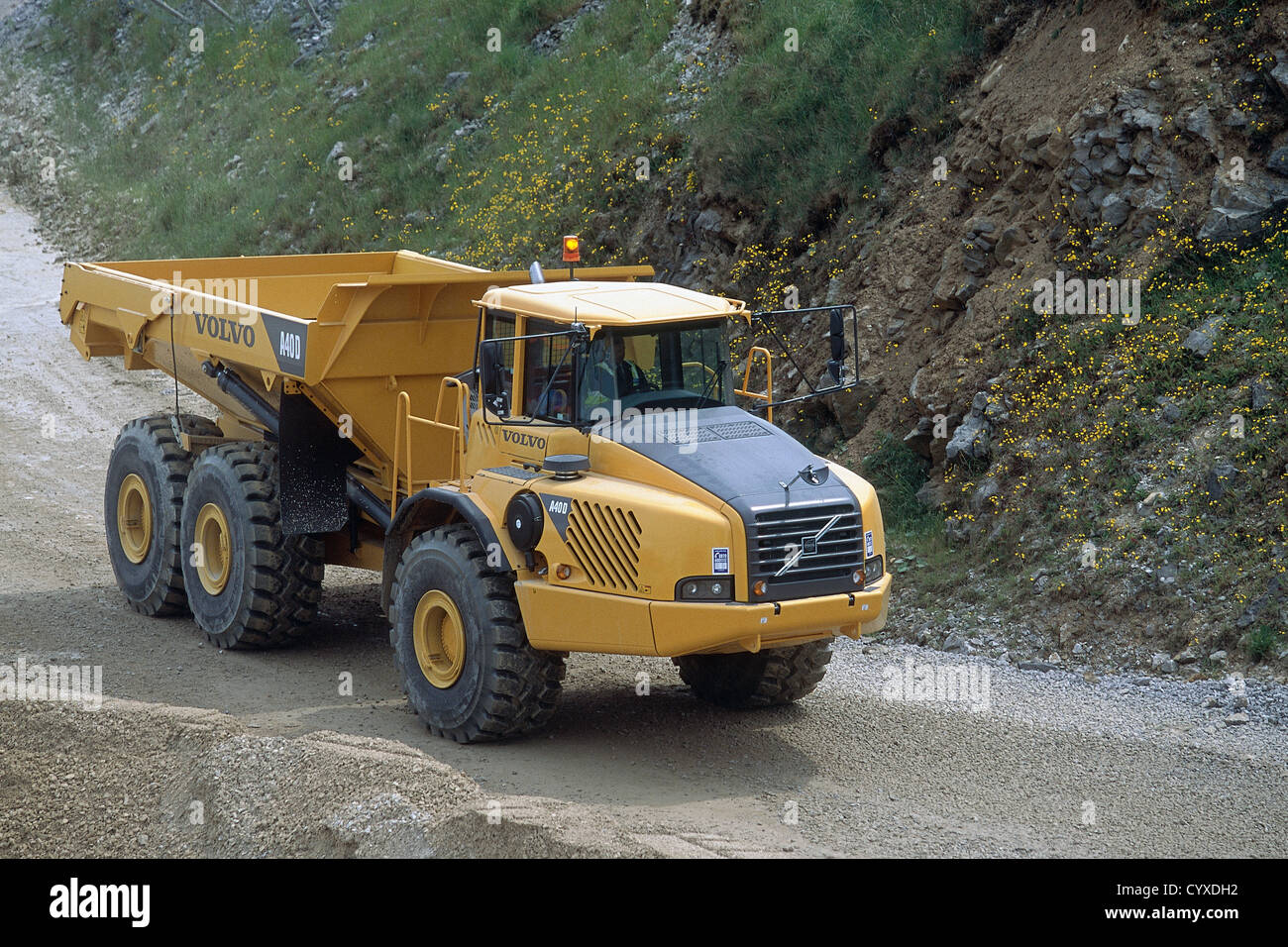 Volvo A40D articulated dumper truck Stock Photo - Alamy