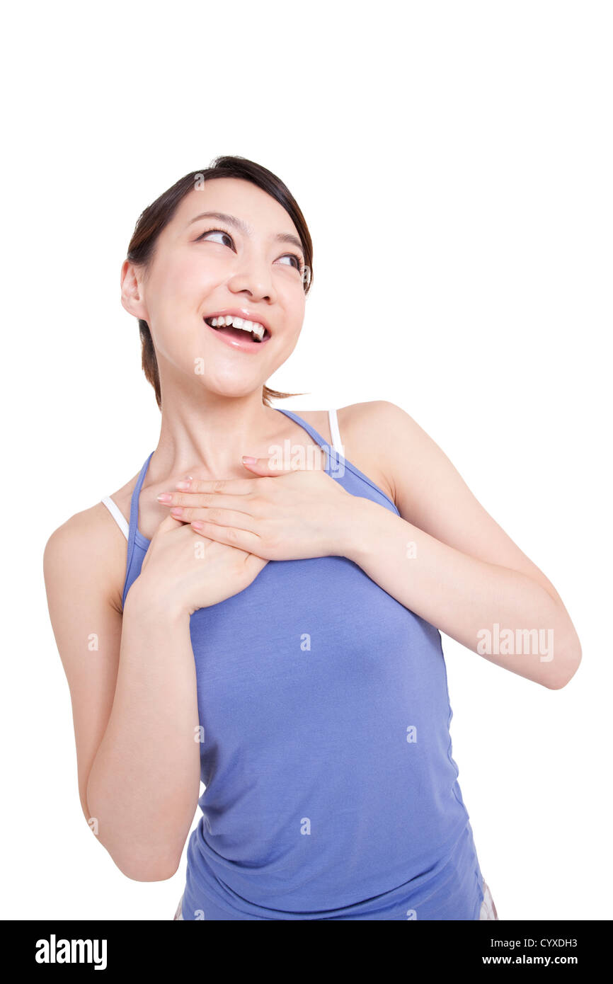 Chest up portrait joyful hi-res stock photography and images - Alamy