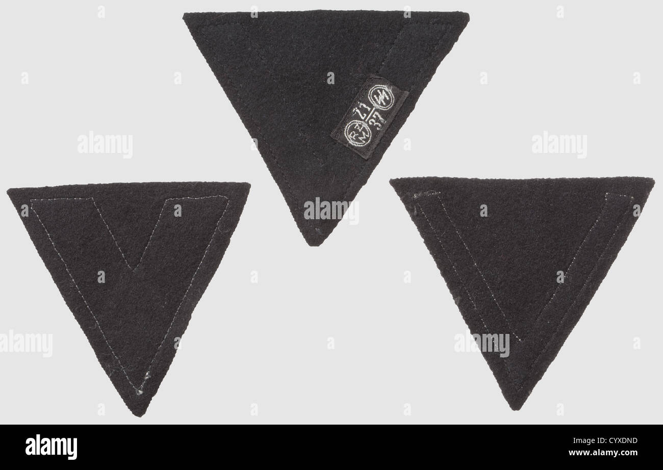 Three chevrons for a "Stabsscharführer","Rottenführer" and "Sturmmann ...