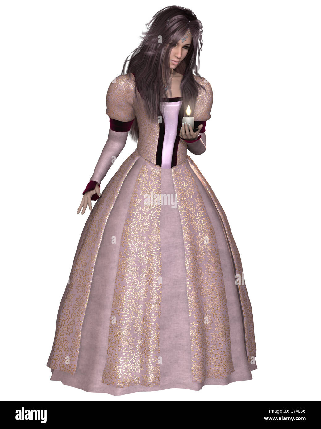 3d digital render beautiful princess hi-res stock photography and ...