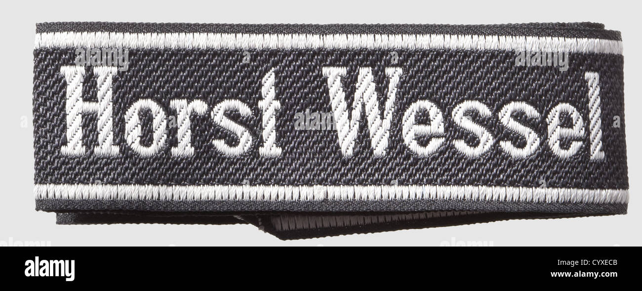 Sleeveband of the 18. SS-division "Horst Wessel",for enlisted men,woven ...