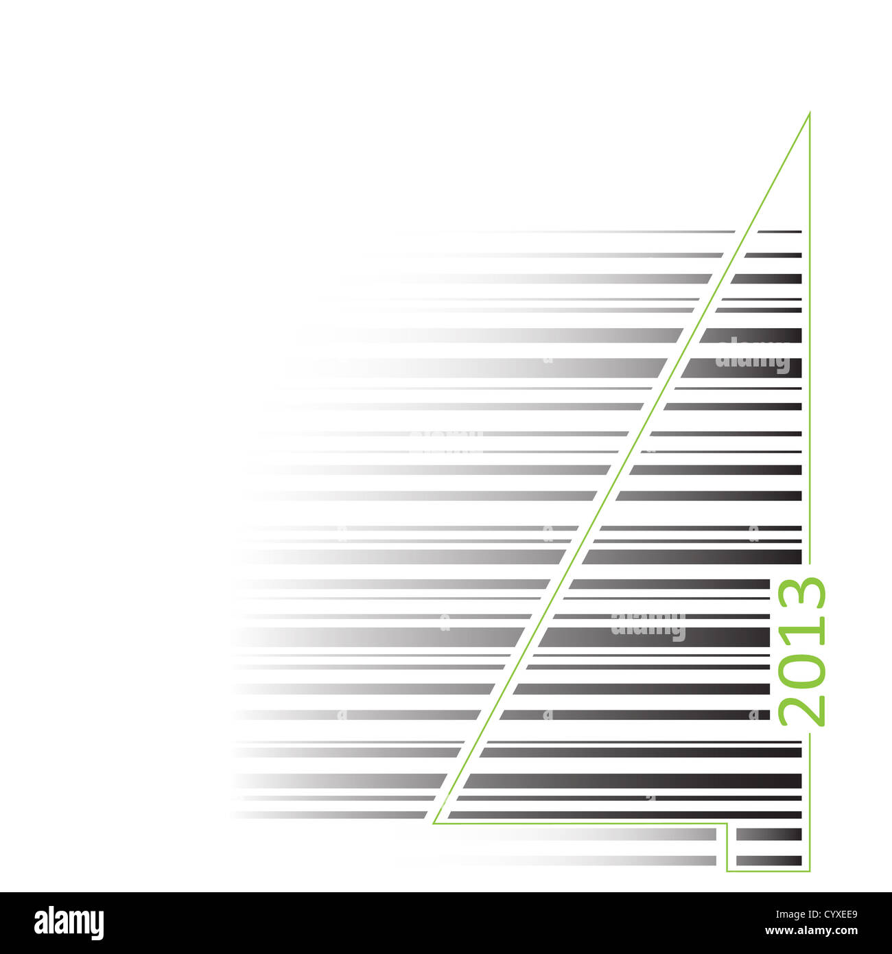 new royalty free illustration with conceptual bar code tree isolated on ...