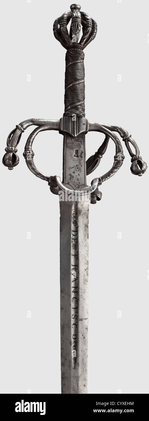 An Italian Sword With Cut Iron Hilt Stock Photos & An Italian Sword ...