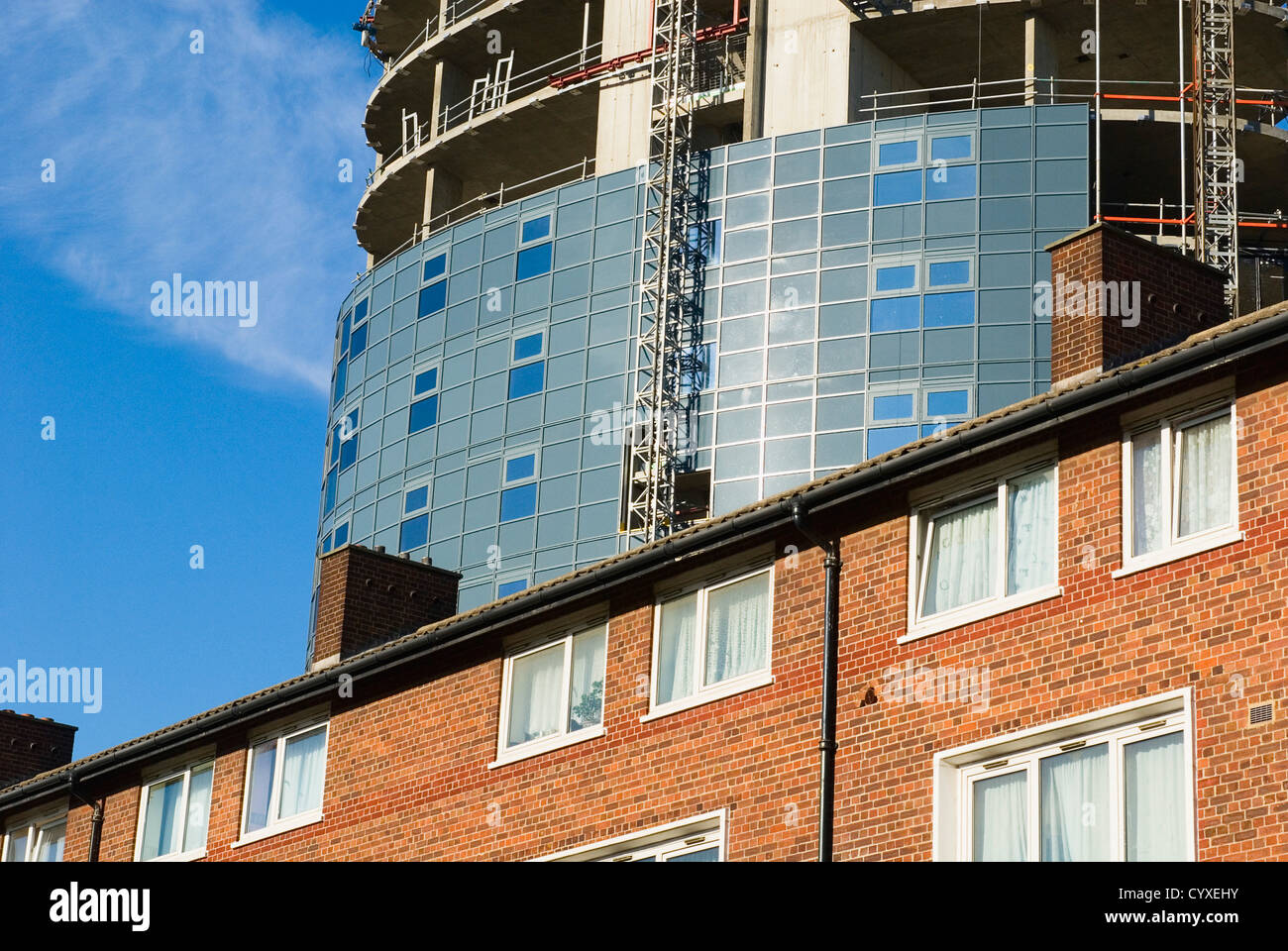 Construction of Stratford Eye East London UK Stock Photo - Alamy