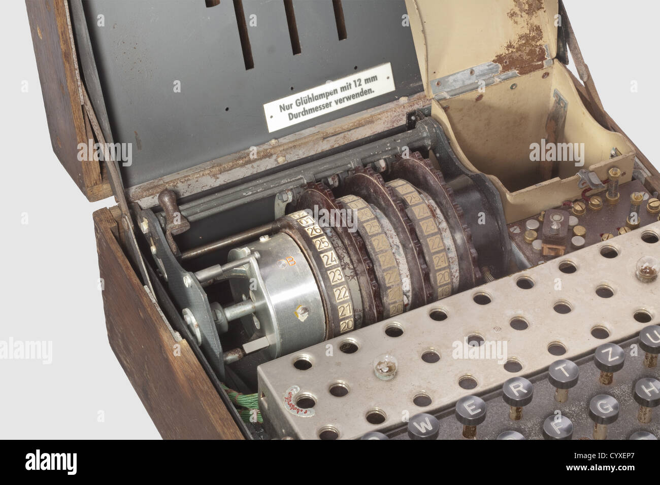A German cypher machine "Enigma I" of the army,late war issue,model no ...