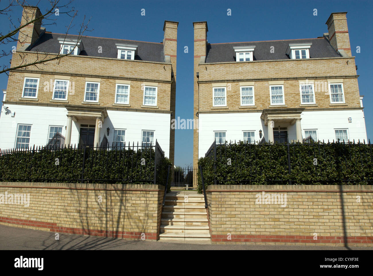 Luxurious modern housing development Chelmsford Essex UK Stock Photo ...