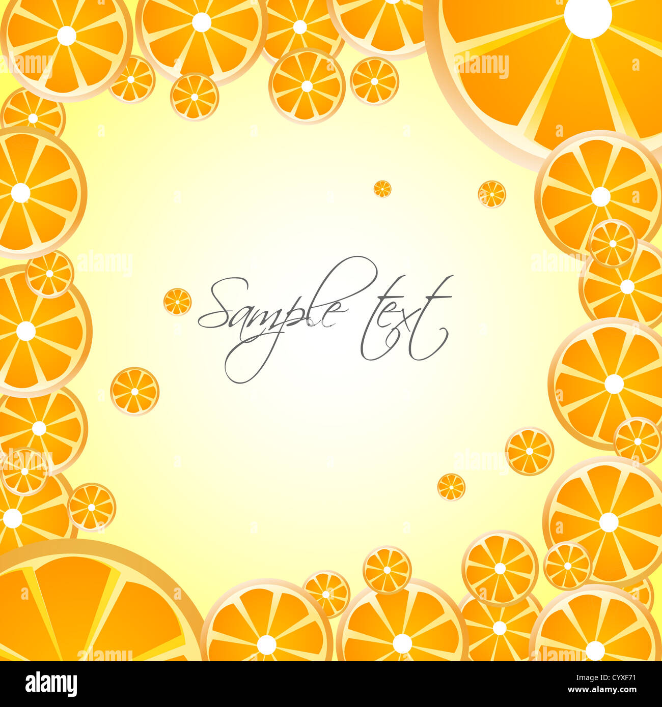 illustration of orange vector background Stock Photo - Alamy