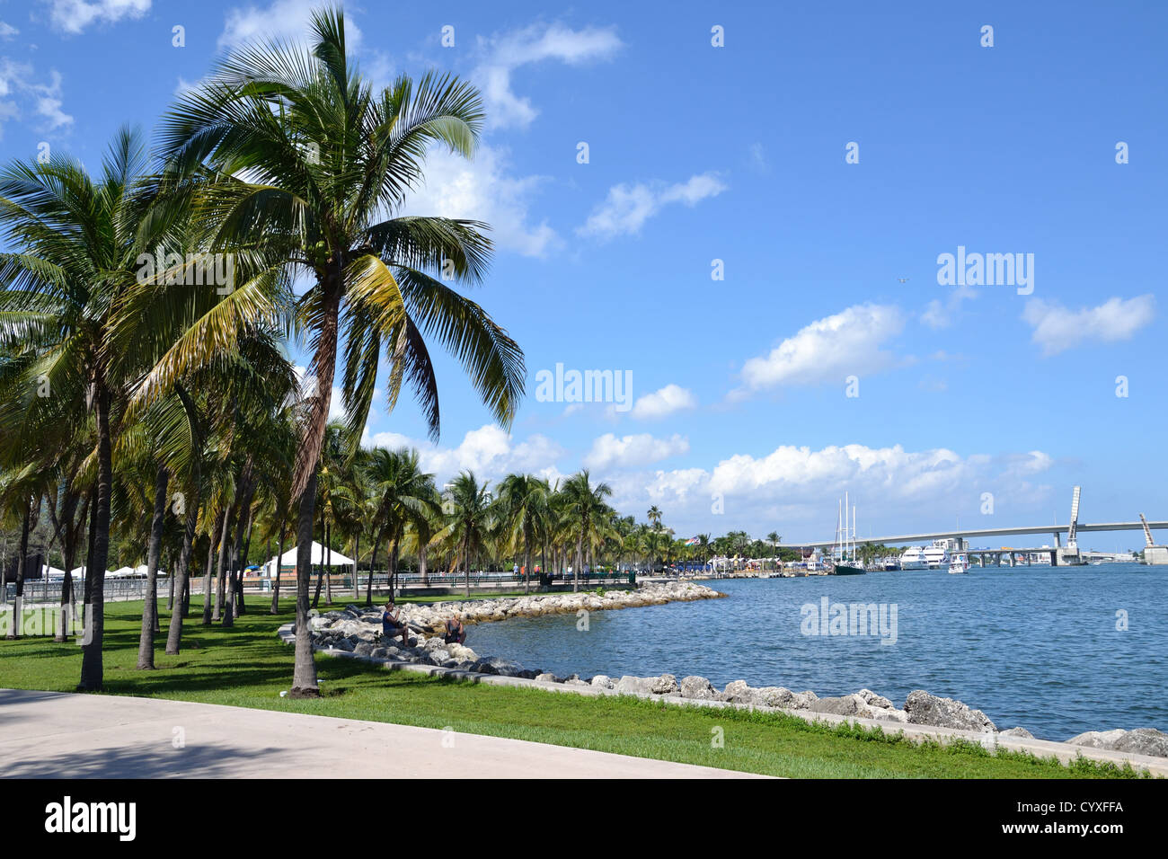 Bayfront Park, Downtown Miami, Florida Stock Photo - Alamy