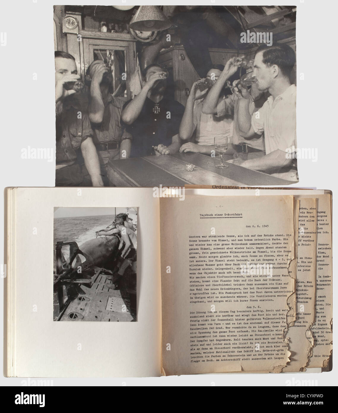 A photo album of the U-boat commander(U-172)Carl Emmermann,Knight's ...