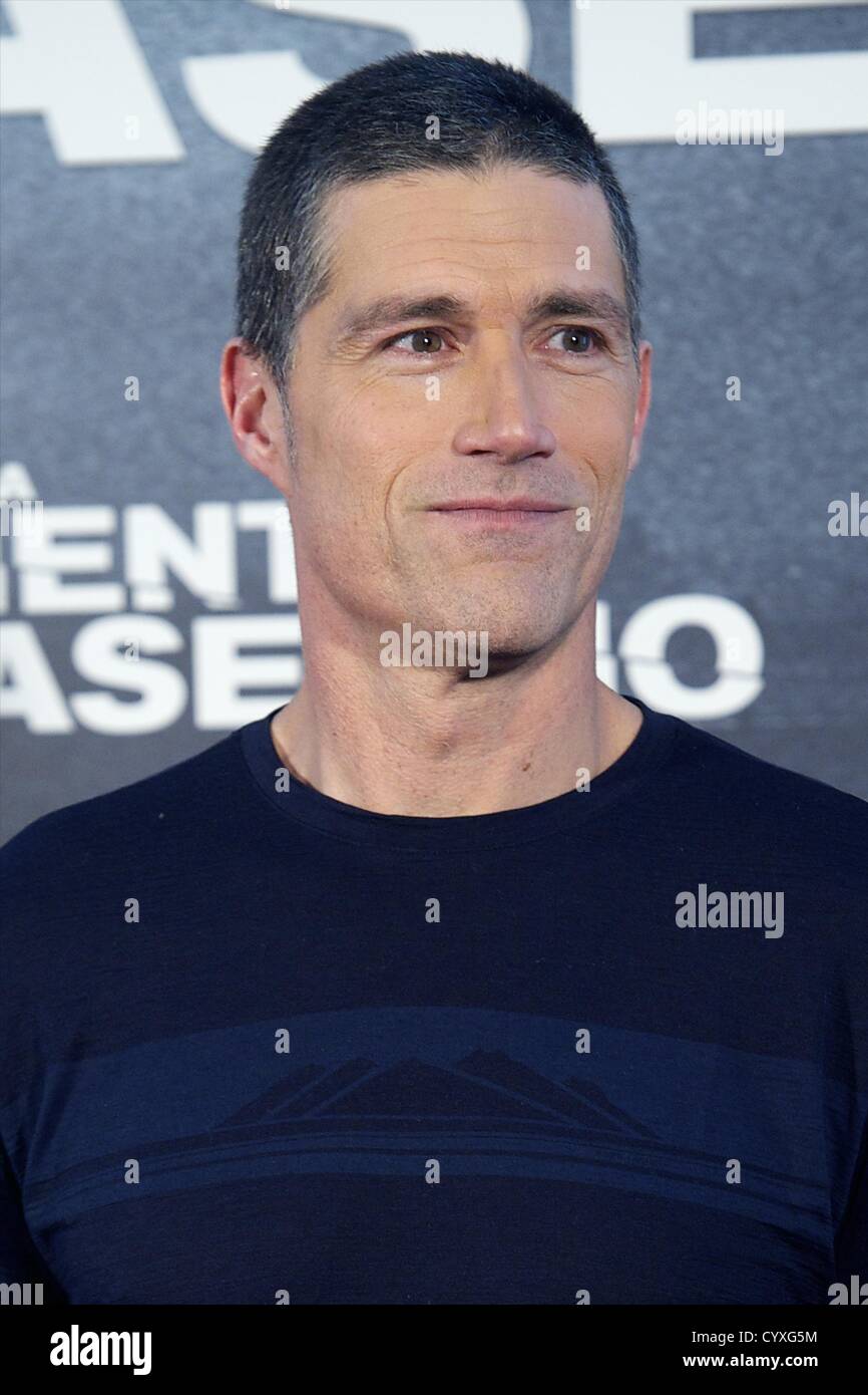 Nov. 12, 2012. Madrid, Spain. US Actor Matthew Fox attends 'Alex Cross ...