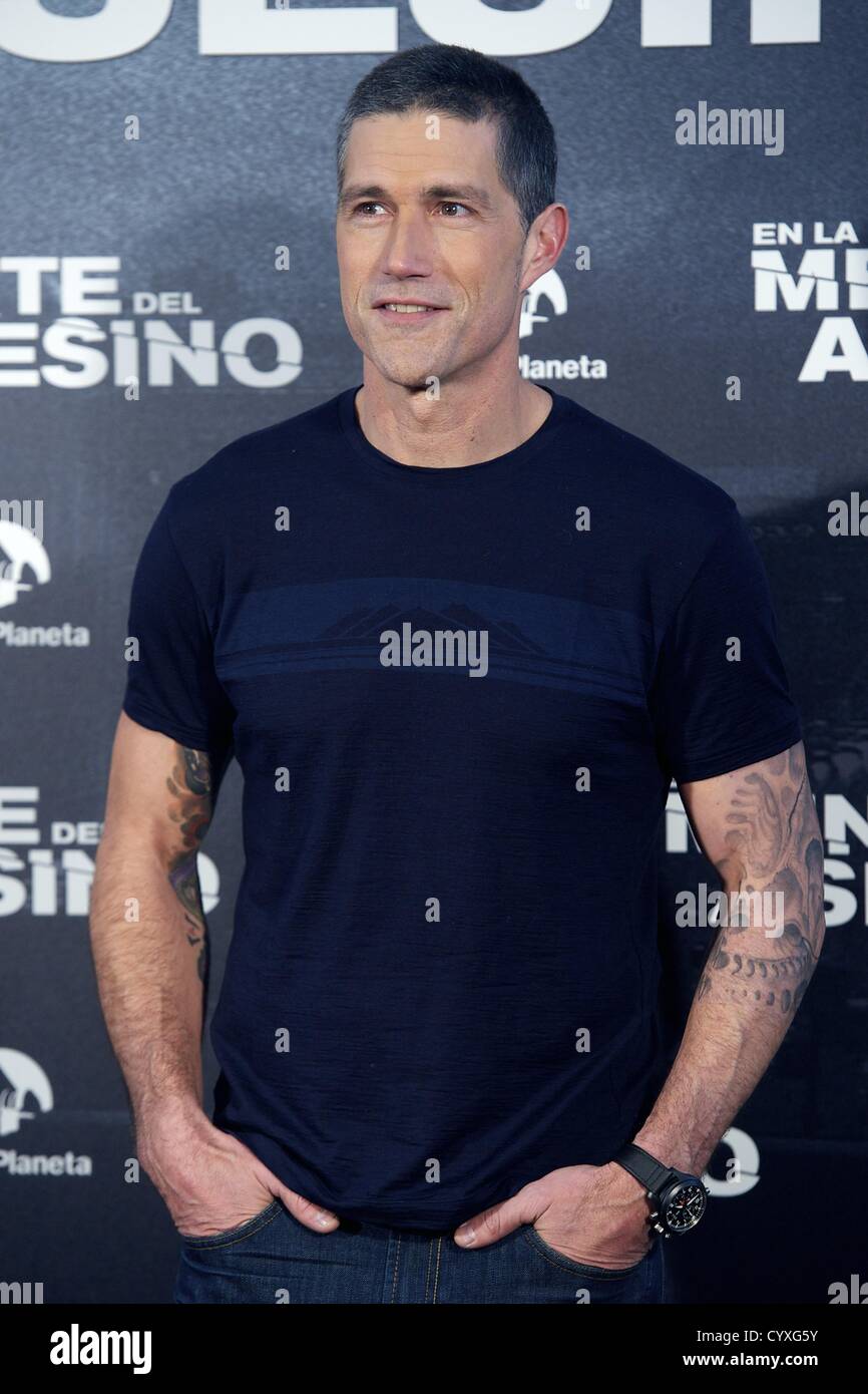 Nov. 12, 2012 - Madrid, Spain - US Actor Matthew Fox attends 'Alex ...