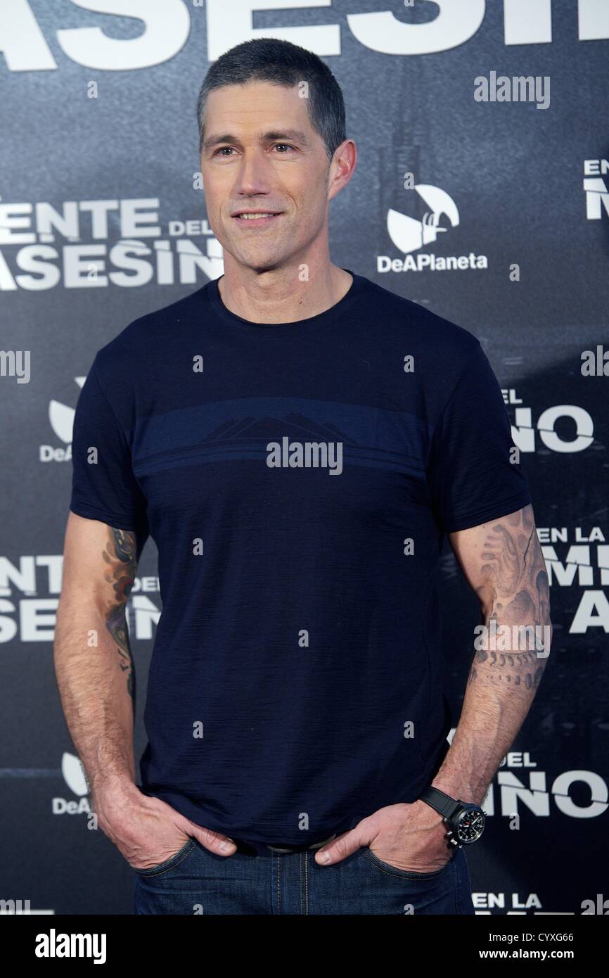 Nov. 12, 2012 - Madrid, Spain - US Actor Matthew Fox attends 'Alex ...