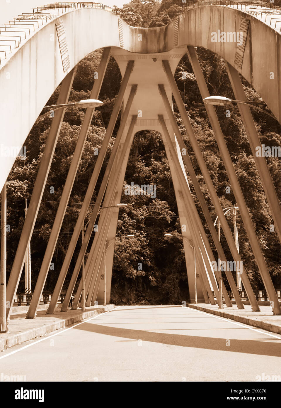 Here is a big bridge on the land Stock Photo - Alamy