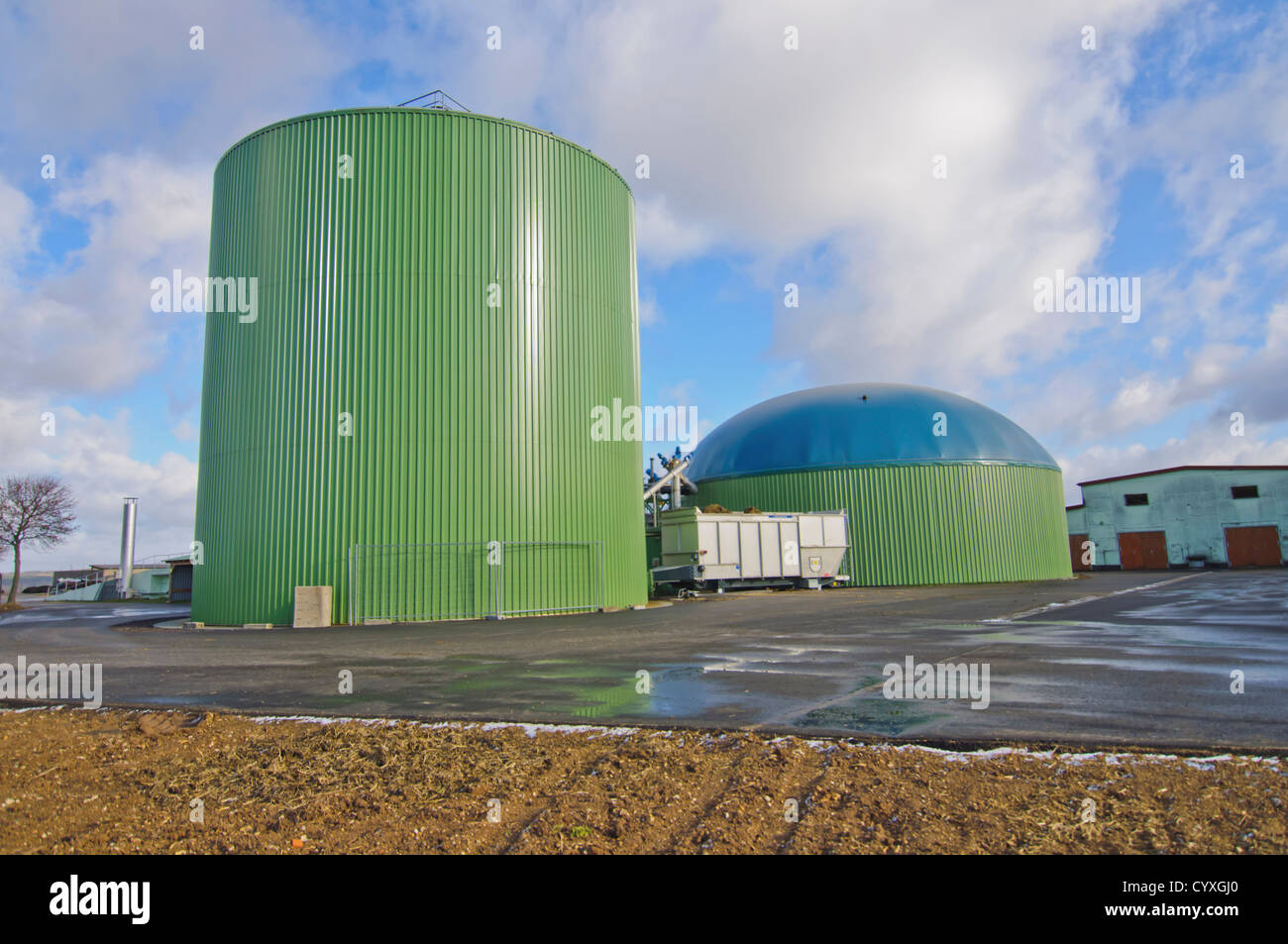 View of biogas plant hi-res stock photography and images - Alamy