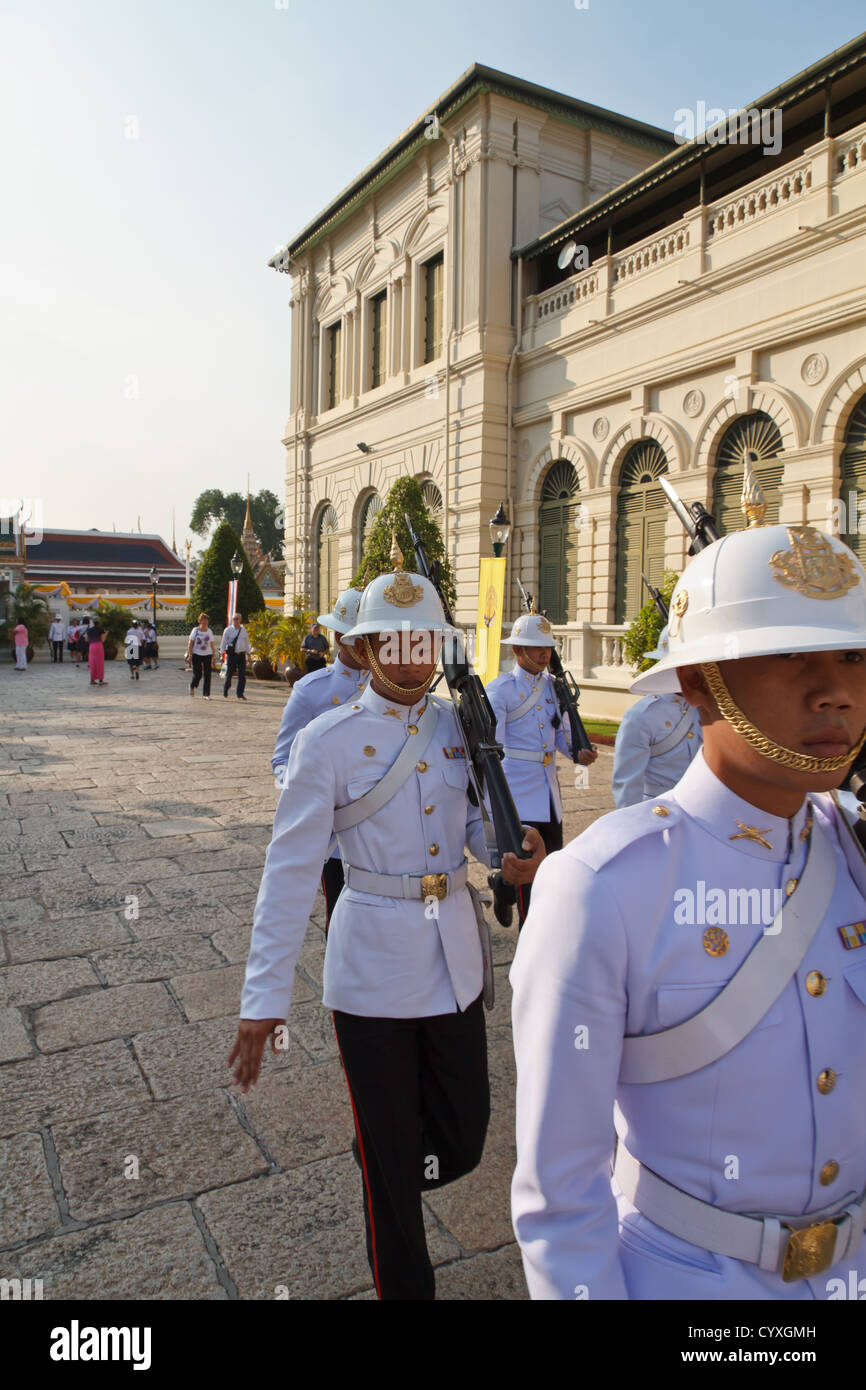 The Guards of the Royal Palace in Bangkok, Thailand Stock Photo - Alamy