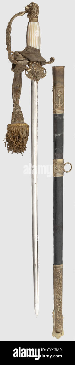 A sword,cap,and uniform tunic,for an Imperial and Royal Austrian naval ...