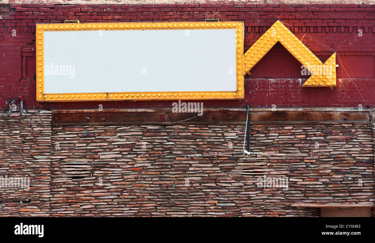 Blank sign on building hi-res stock photography and images - Alamy