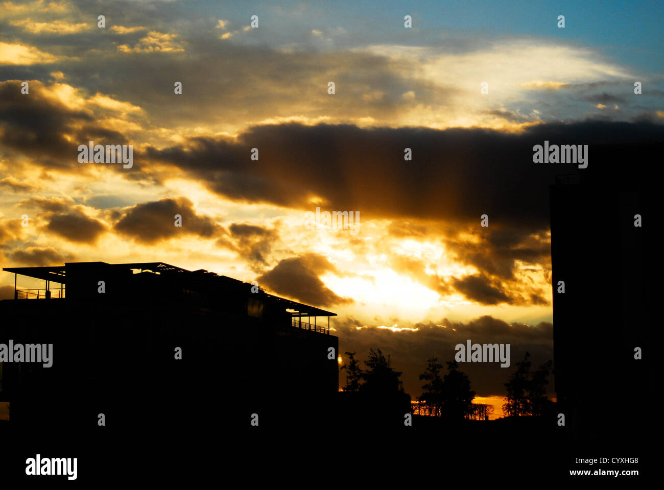 autumn sunset, hull marina Stock Photo - Alamy