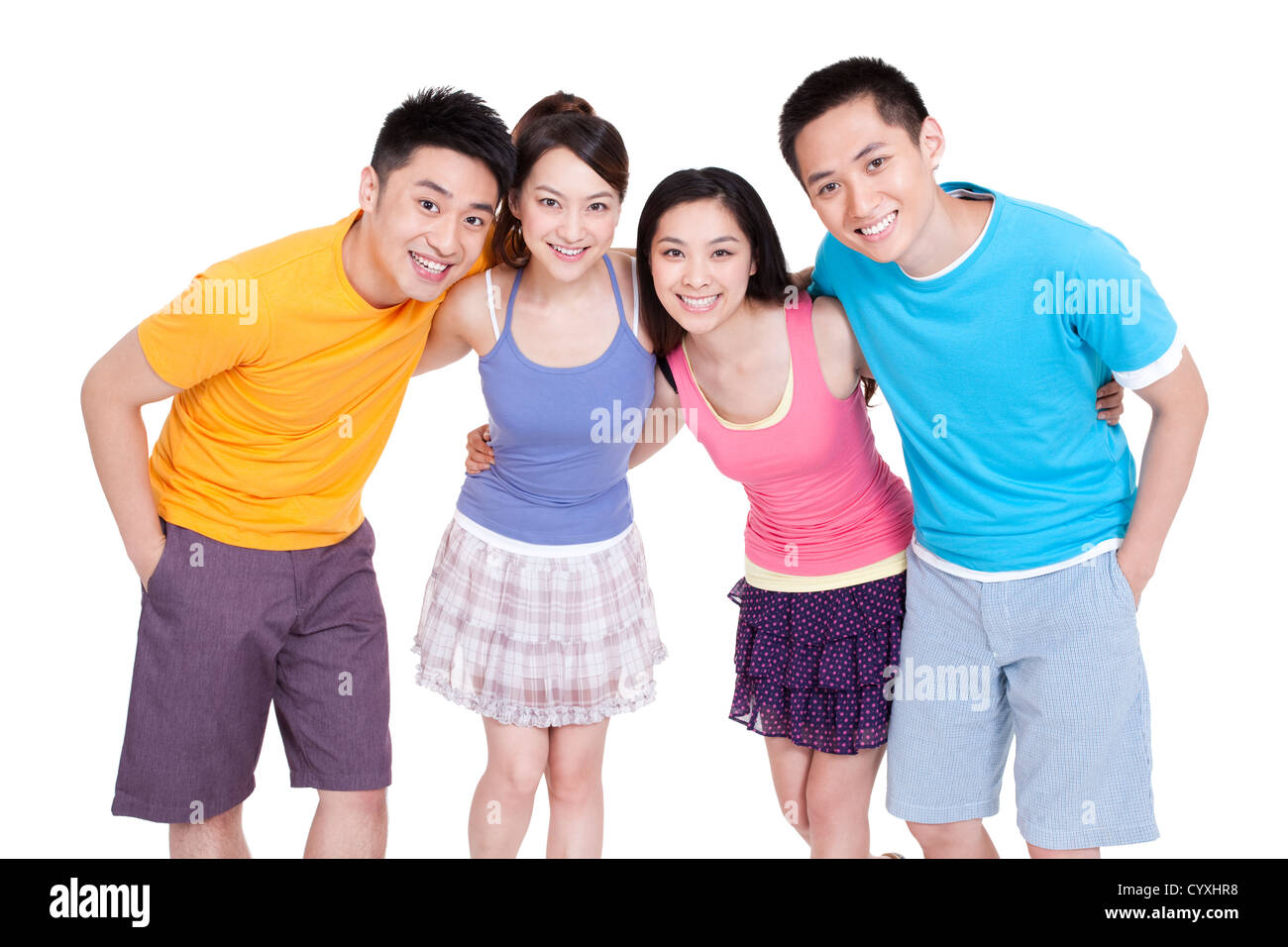 Women with arms around each other Cut Out Stock Images & Pictures - Alamy