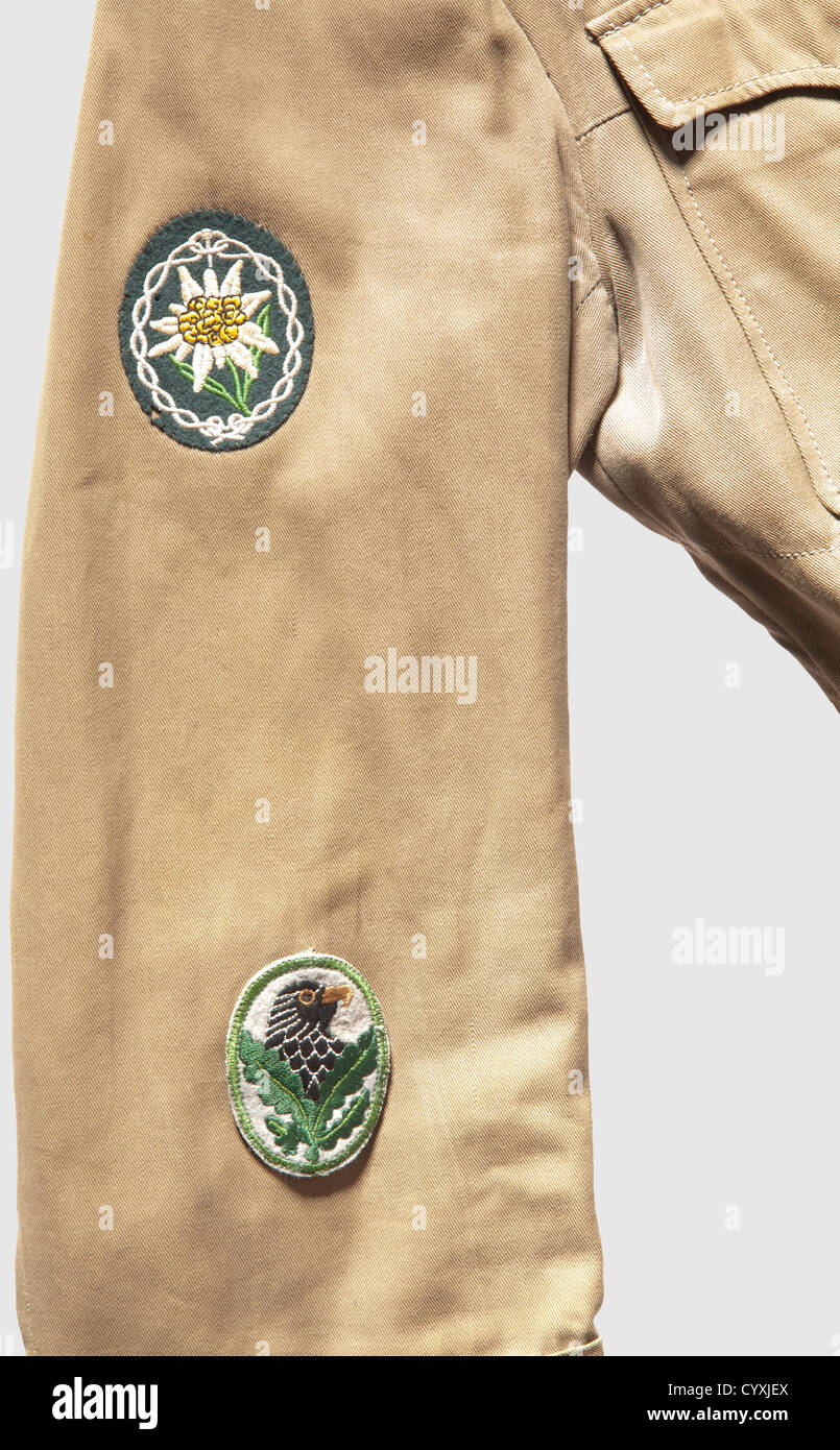A sniper's summer field tunic,captain of mountain corps with medals ...