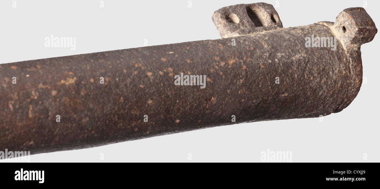 Barrel of a wall rifle,French,first half 17th century. Round barrel ...