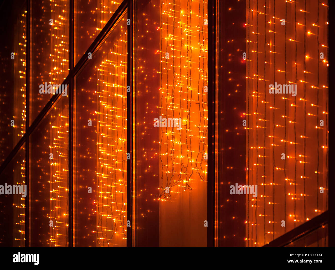 Red window lights hi-res stock photography and images - Alamy
