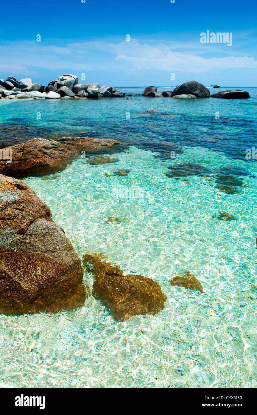 Blue beach at Pulau Perhentian, Malaysia Stock Photo - Alamy
