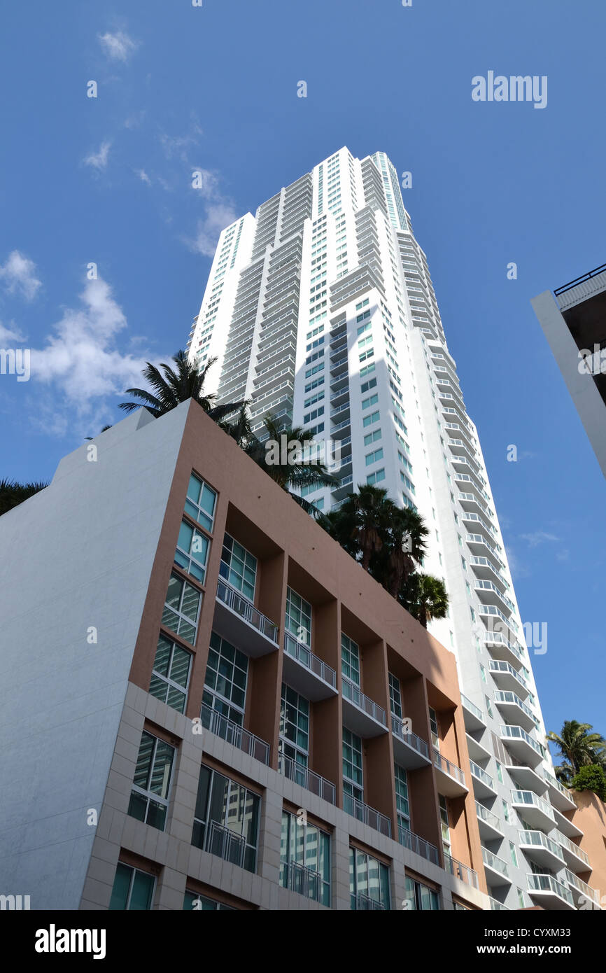 Downtown Miami, High rise condos Stock Photo - Alamy