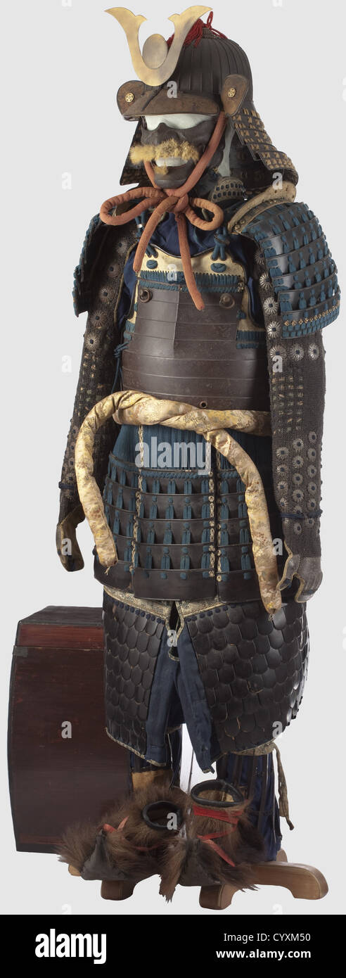 A Japanese suit of armour,assembled from old pieces,middle to end of ...