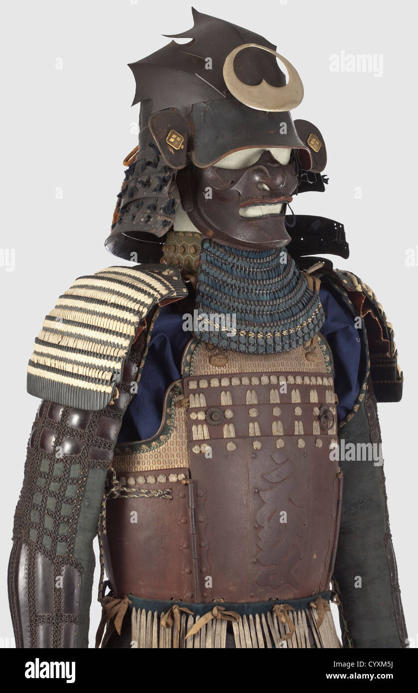 A Japanese suit of armour,middle to the end of the Edo period Assembled ...