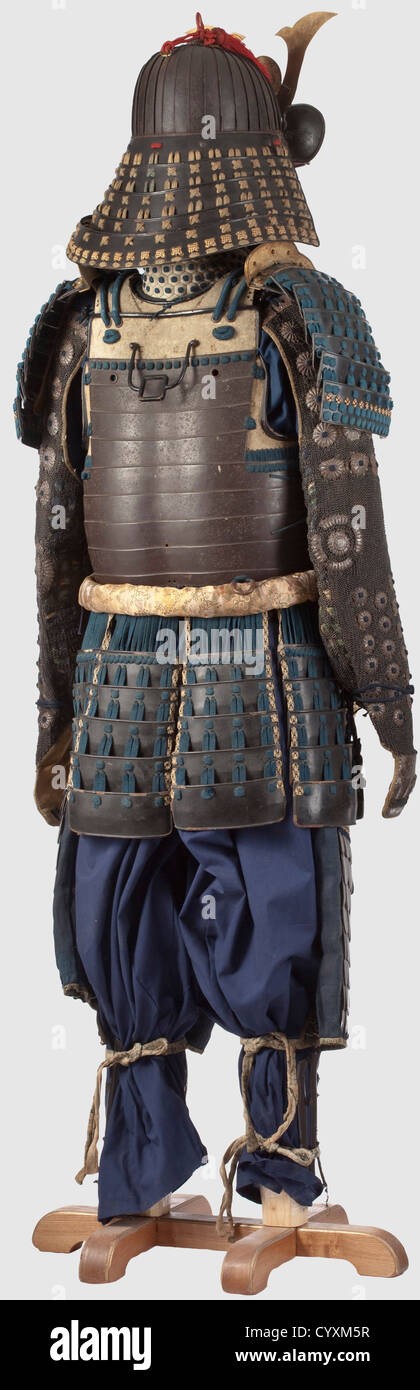 A Japanese suit of armour,assembled from old pieces,middle to end of ...