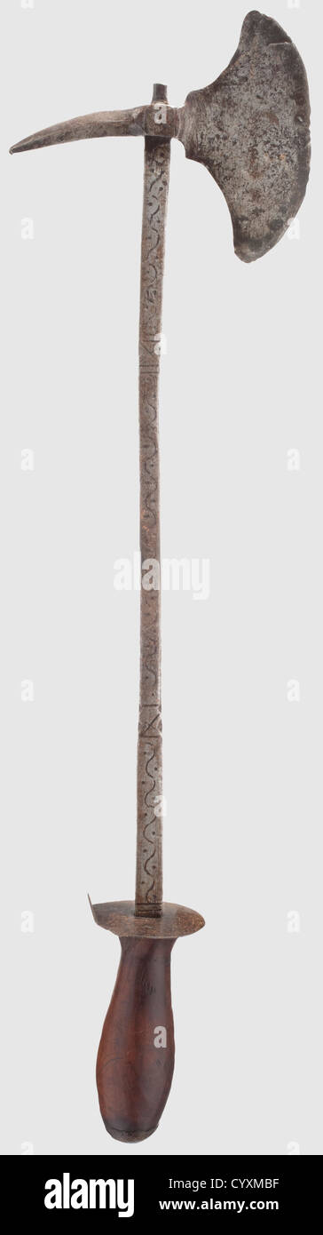 A German battle axe,2nd half of the 16th century Small,crescent-shaped ...