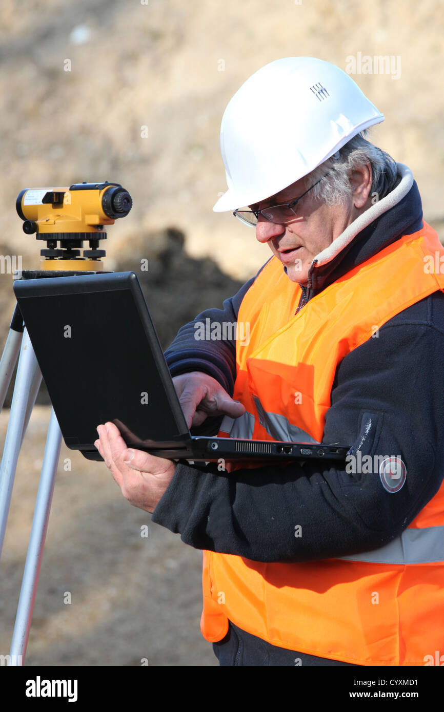 A mature engineer working onsite Stock Photo - Alamy