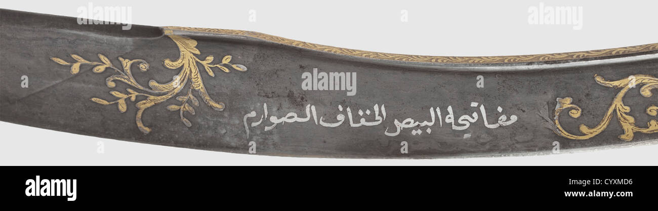 King Otto I of Greece,A presentation saber from Turkish Sultan Mahmud ...