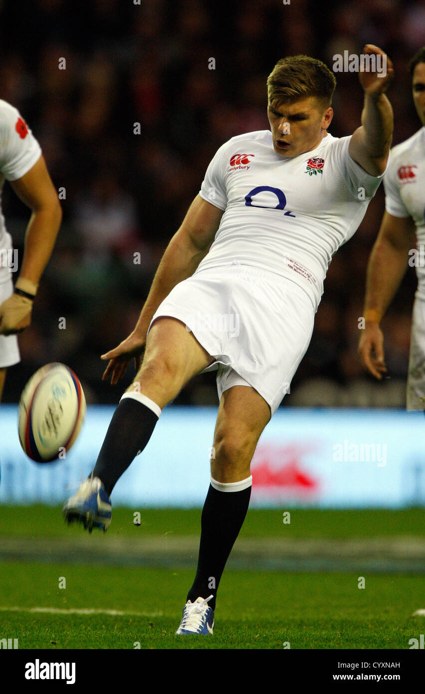 OWEN FARRELL ENGLAND RU TWICKENHAM MIDDLESEX ENGLAND 10 November 2012 ...