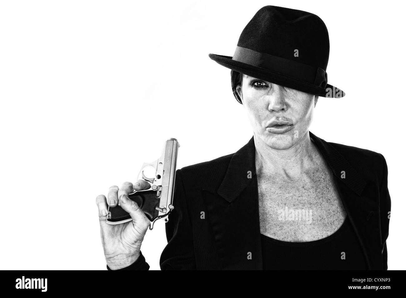 Small handgun Black and White Stock Photos & Images - Alamy